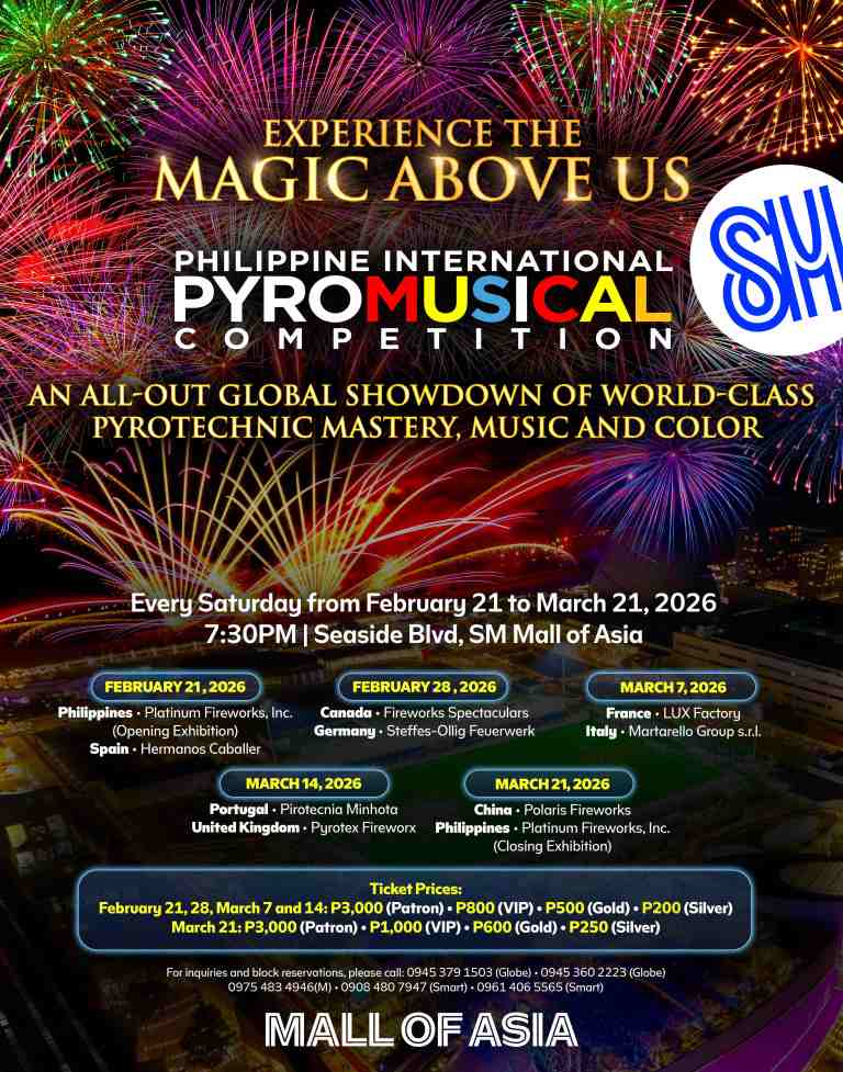 Philippine International Pyromusical Competition 2026 delivers a bigger ...